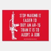 Stop Gun Violence Yard Sign | Zazzle