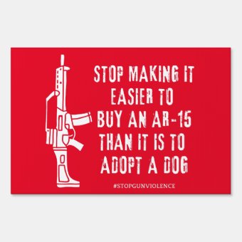 Stop Gun Violence Yard Sign | Zazzle