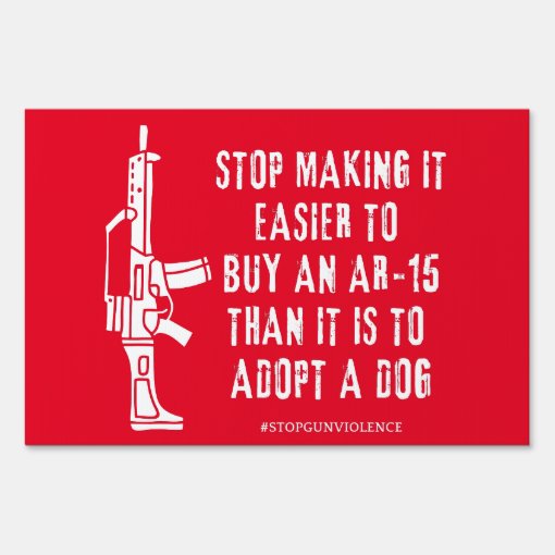 Stop Gun Violence Yard Sign | Zazzle