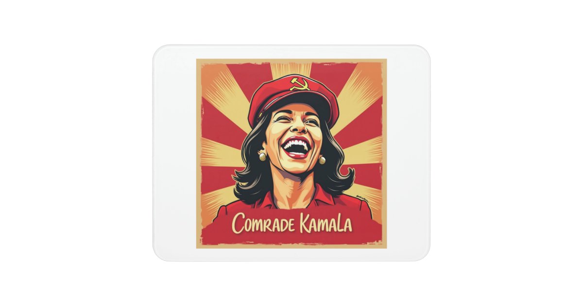 Stop Kamunism Harris Walz 2024 Comrade Kamala Door Sign | Zazzle