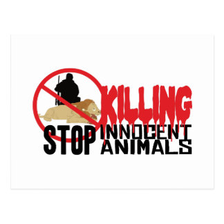Stop The Killing Postcards | Zazzle