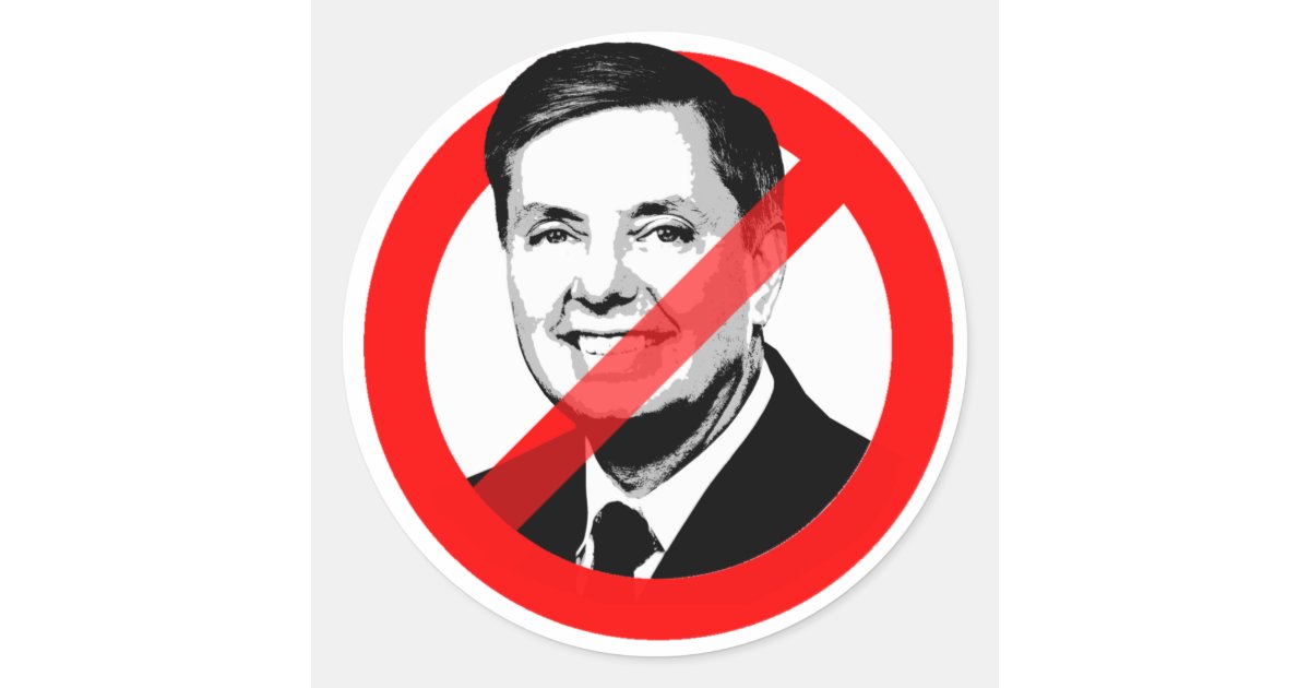 STOP LINDSEY GRAHAM CLASSIC ROUND STICKER | Zazzle