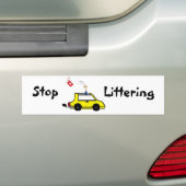 Stop Littering bumper sticker | Zazzle