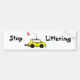 Stop Littering bumper sticker | Zazzle