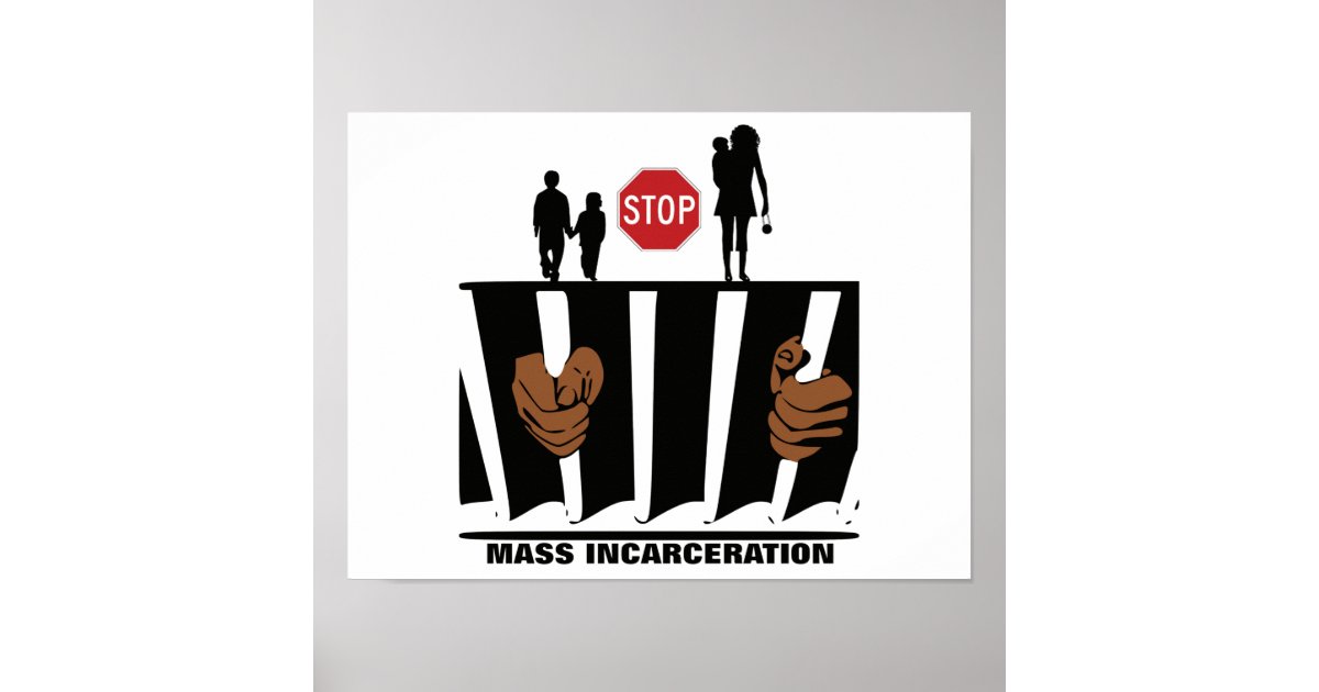 Stop Mass Incarceration Poster 16 x 12 | Zazzle