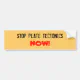 STOP PLATE TECTONICS, NOW! BUMPER STICKER | Zazzle