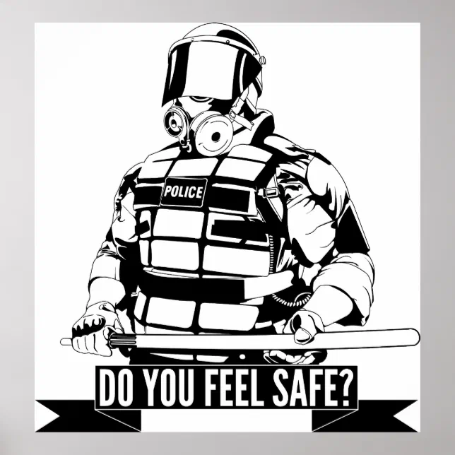 Stop Police Brutality Art for Occupy Movements Poster | Zazzle