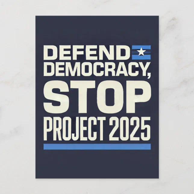 Stop Project 2025 Postcard | Zazzle