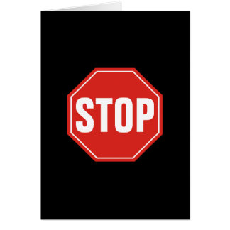 Safety Stop Cards | Zazzle