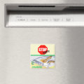 Stop Sign Clean Dirty Indicator Dishwasher Magnet | Zazzle