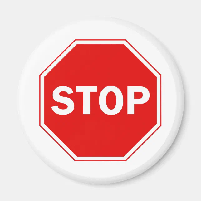 Stop Sign Magnet | Zazzle