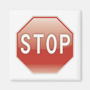 Stop Sign Magnets | Zazzle