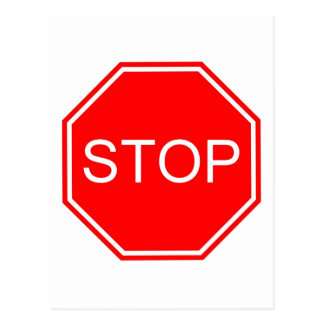 Stop Sign Cards | Zazzle