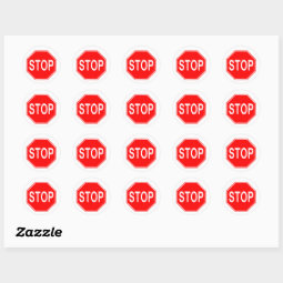 Stop Sign - sticker | Zazzle