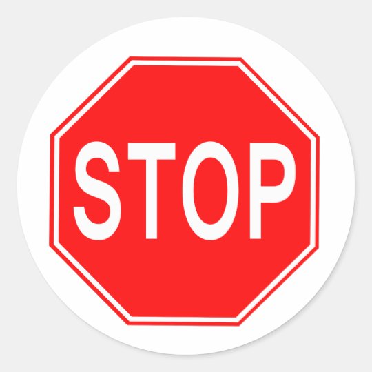 Stop Sign - sticker | Zazzle.com