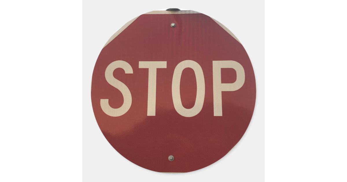 Stop Sign Sticker | Zazzle