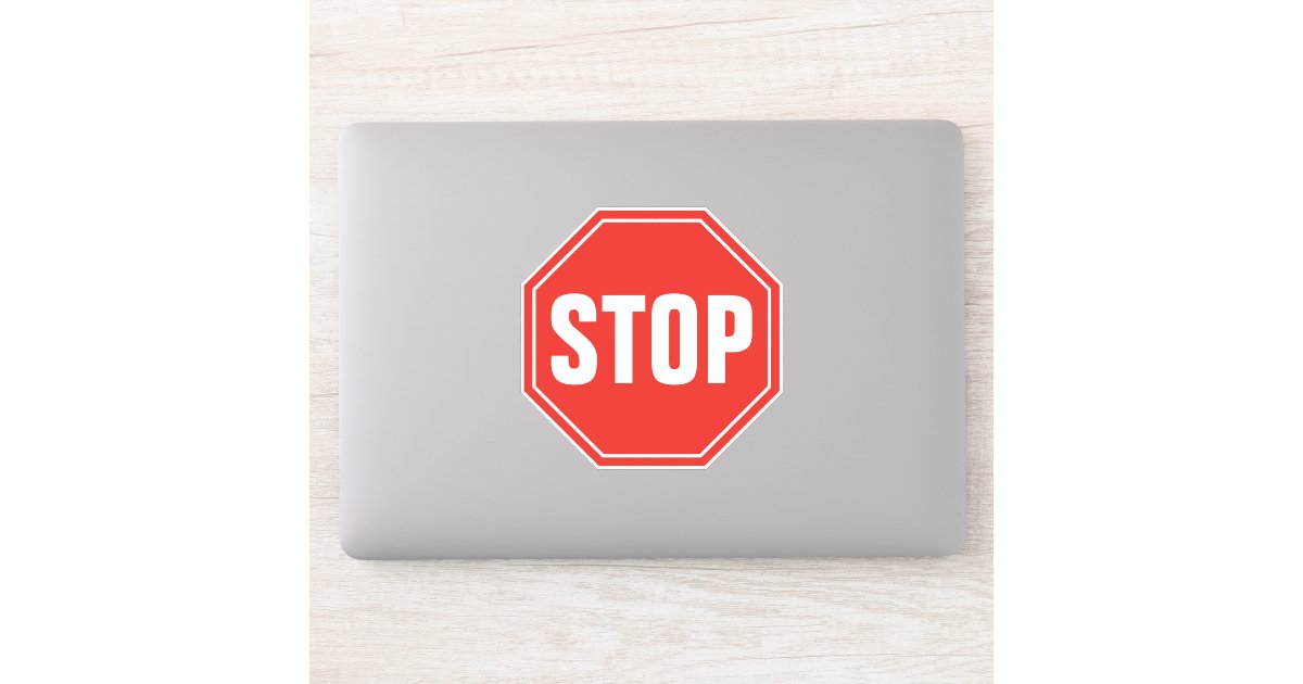 STOP Sign Sticker | Zazzle