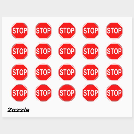 Stop Sign stickers | Zazzle