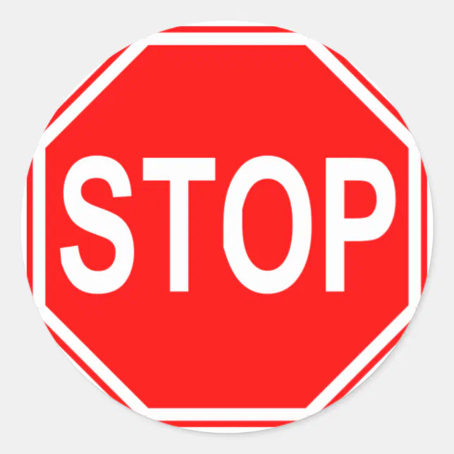 Stop Sign stickers | Zazzle