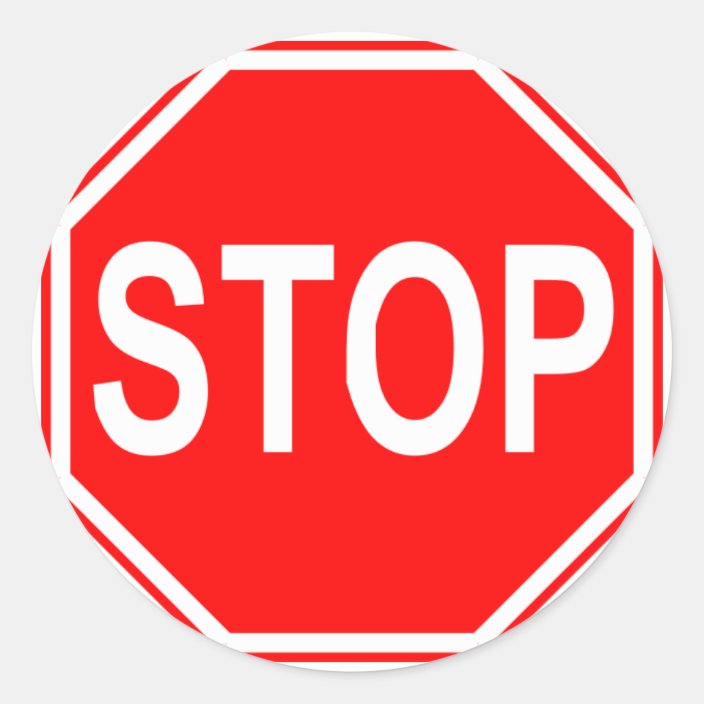 Stop Sign stickers | Zazzle.com
