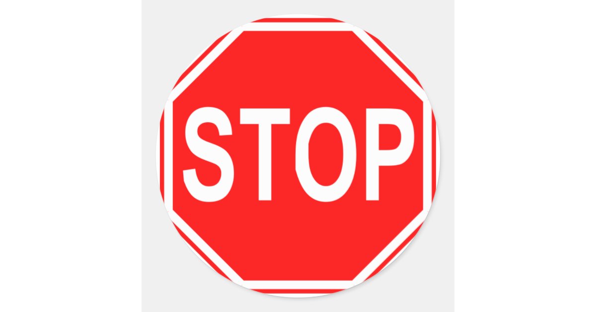 Stop Sign stickers | Zazzle
