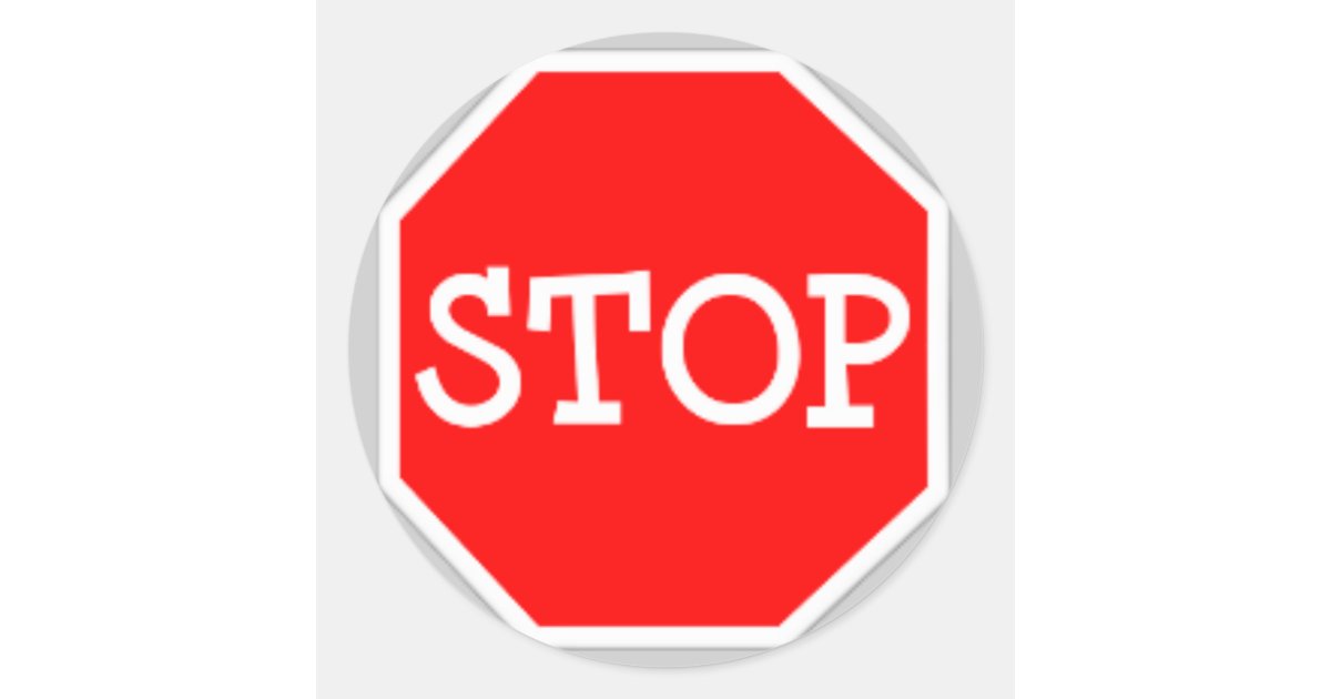 Stop Sign Stickers | Zazzle