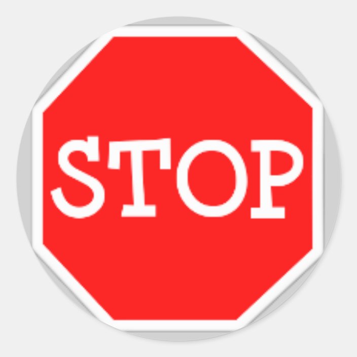 Stop Sign Stickers | Zazzle.com