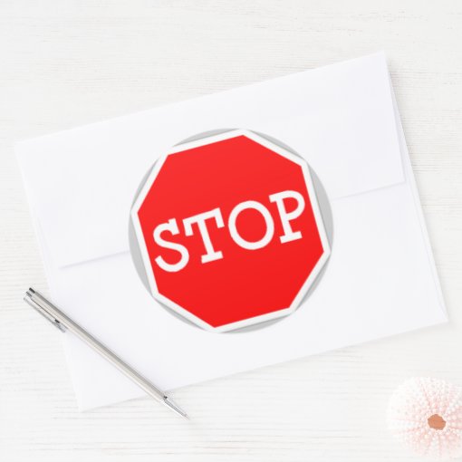 Stop Sign Stickers | Zazzle