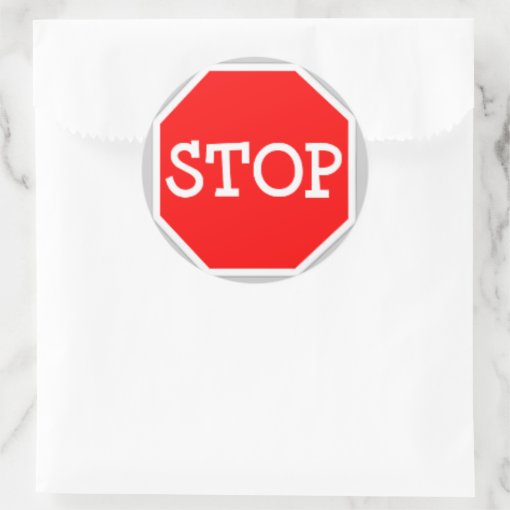 Stop Sign Stickers | Zazzle