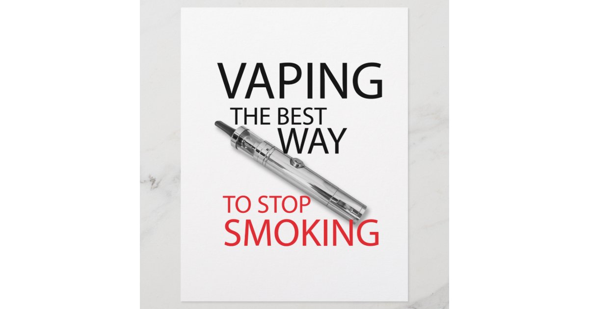 Stop smoking flyer | Zazzle