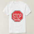 Stop Snitching T-Shirt | Zazzle