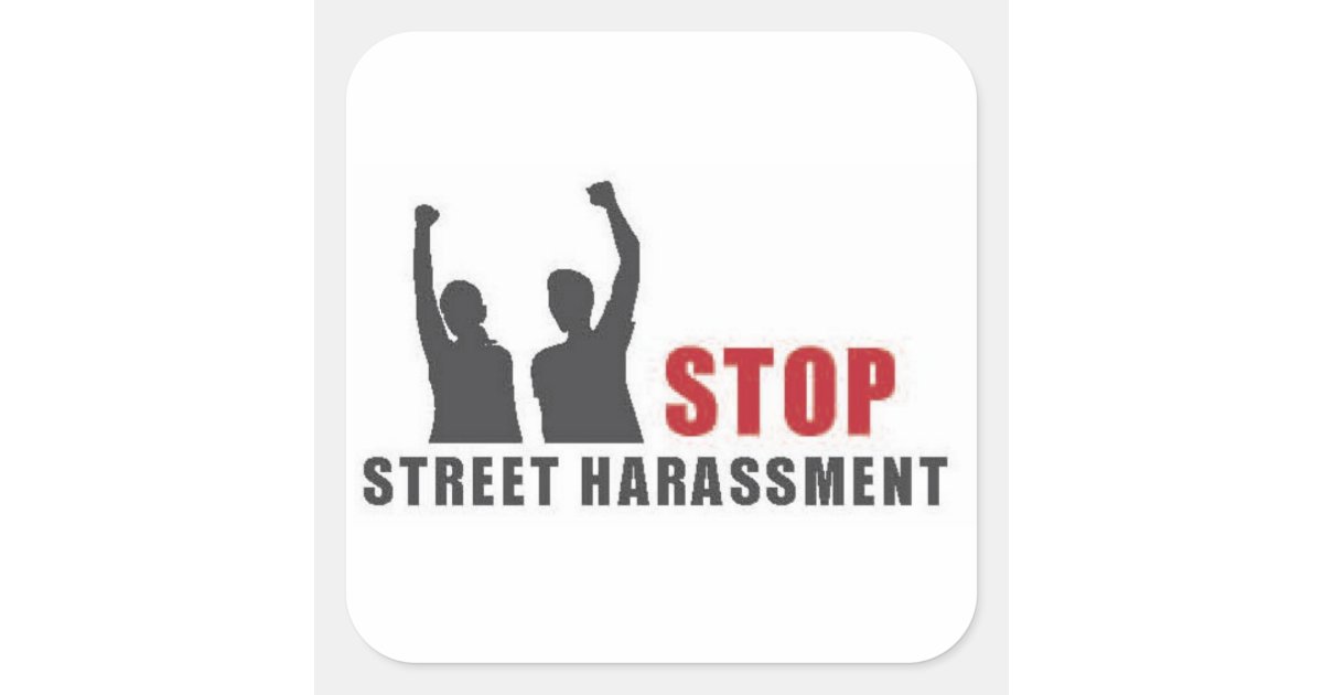 Stop Street Harassment People Stickers - large | Zazzle