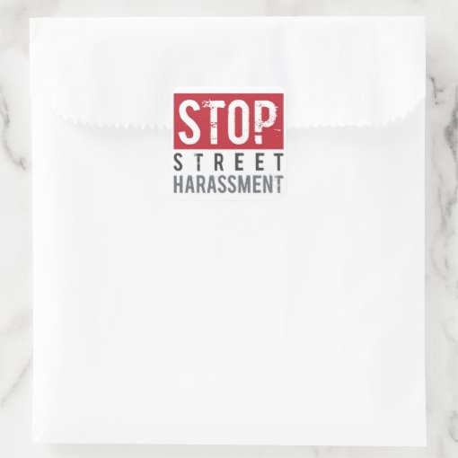Stop Street Harassment Stickers - Small | Zazzle