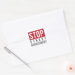 Stop Street Harassment Stickers - Small | Zazzle