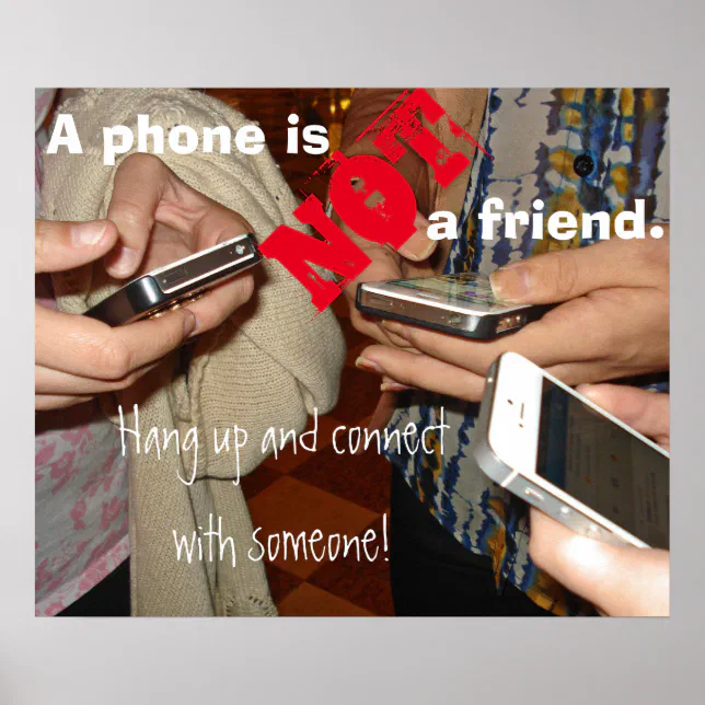 Stop texting! - Classroom Poster | Zazzle
