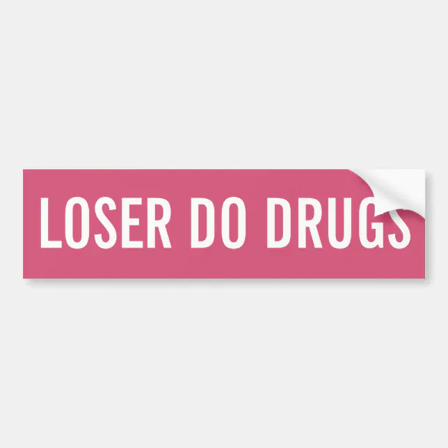 STOP THE KILLING ANTI DRUG BUMPER STICKER | Zazzle