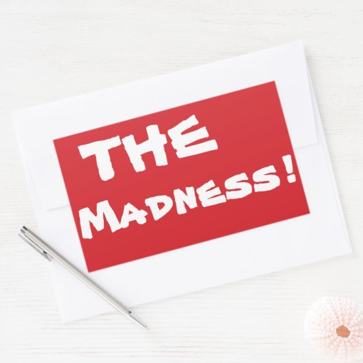 STOP the Madness Stop Sign Sticker | Zazzle