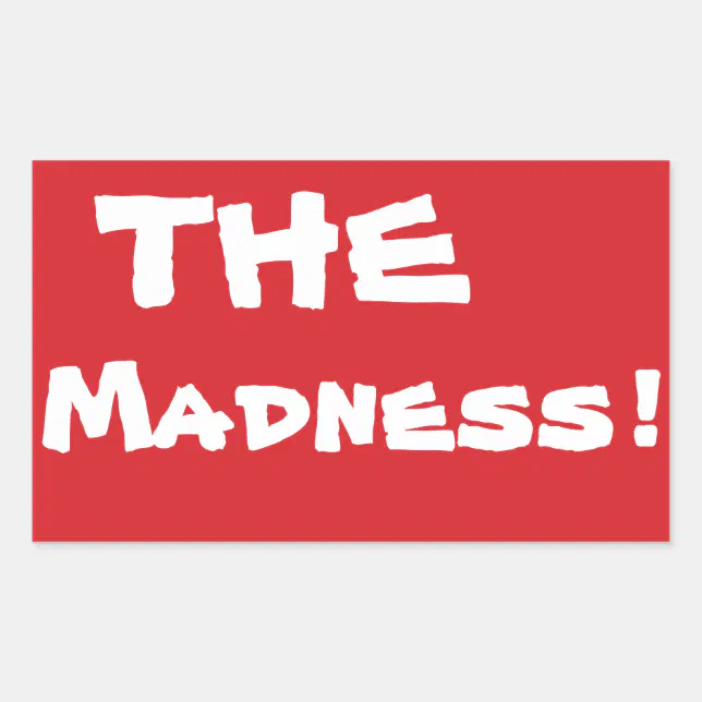 STOP the Madness Stop Sign Sticker | Zazzle
