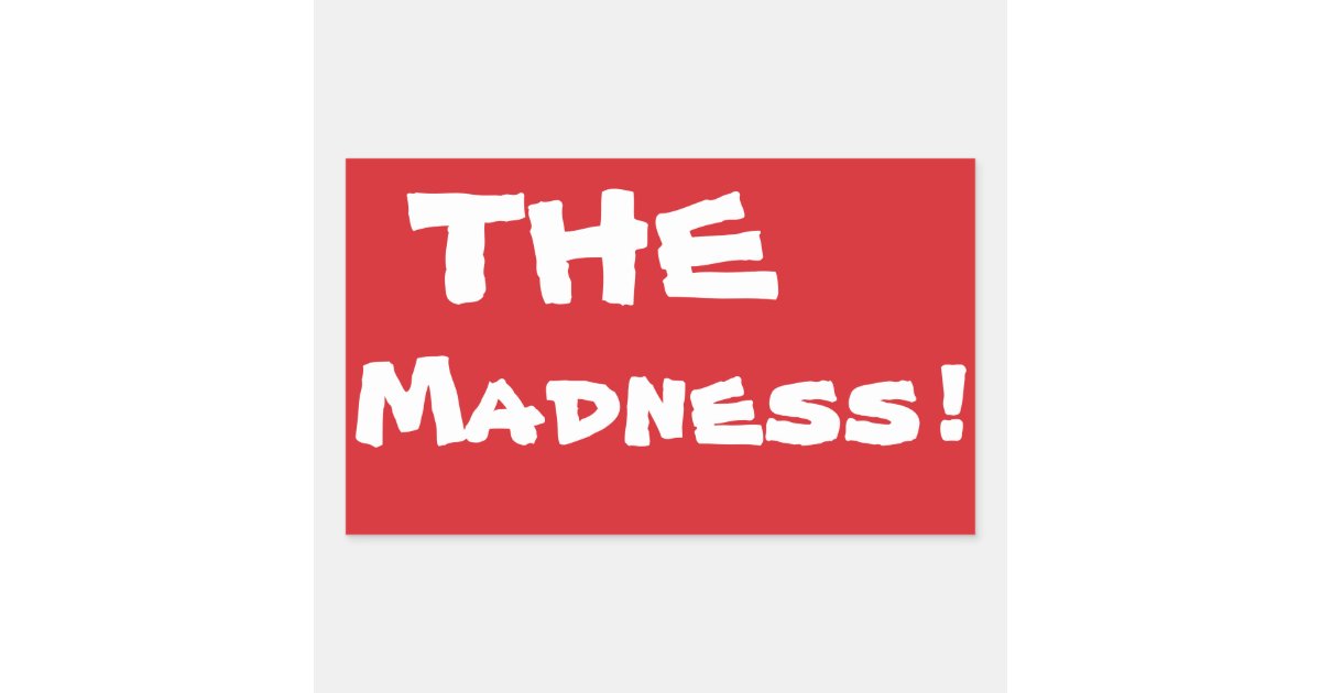 STOP the Madness Stop Sign Sticker | Zazzle