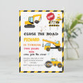 Stop the traffic,close the road baby shower invitation | Zazzle