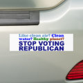 STOP VOTING REPUBLICAN BUMPER STICKER | Zazzle