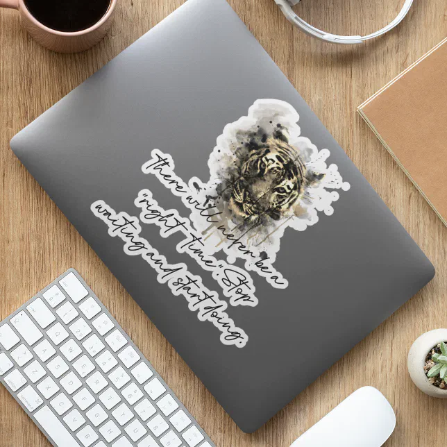 Stop Waiting & Start Doing Sticker | Zazzle