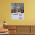 Stopping By Woods On a Snowy Evening Poster | Zazzle