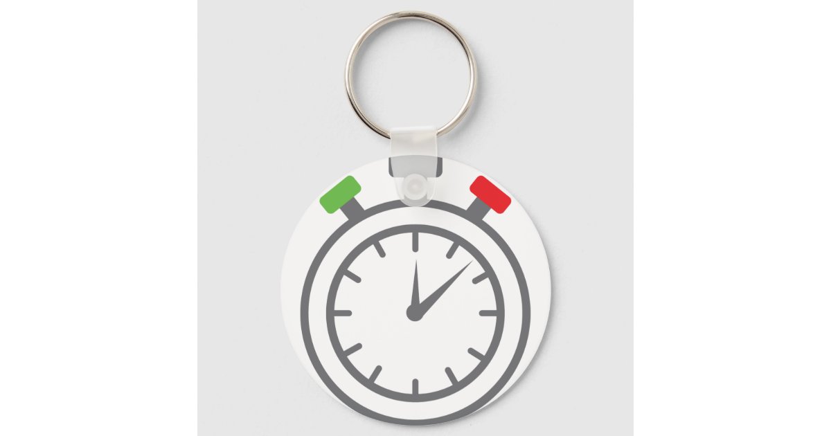 stopwatch - alarm timer keychain | Zazzle