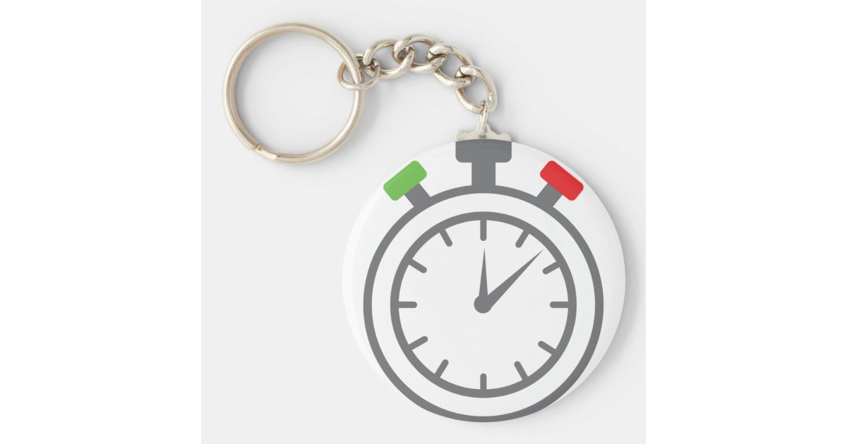 stopwatch - alarm timer keychain | Zazzle