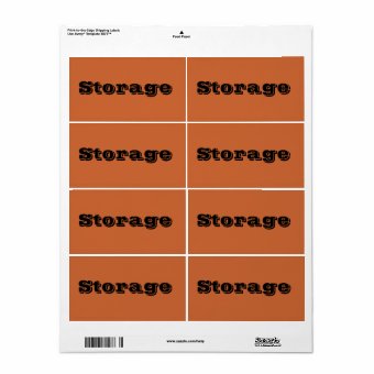 Storage Moving Labels in Rust | Zazzle