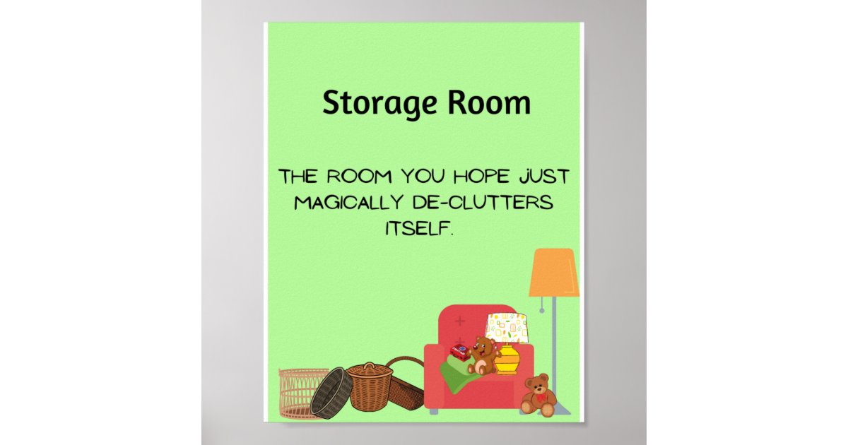 Storage Room. Poster | Zazzle
