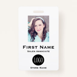 Store Employee ID Badge Name Tag Tags | Zazzle