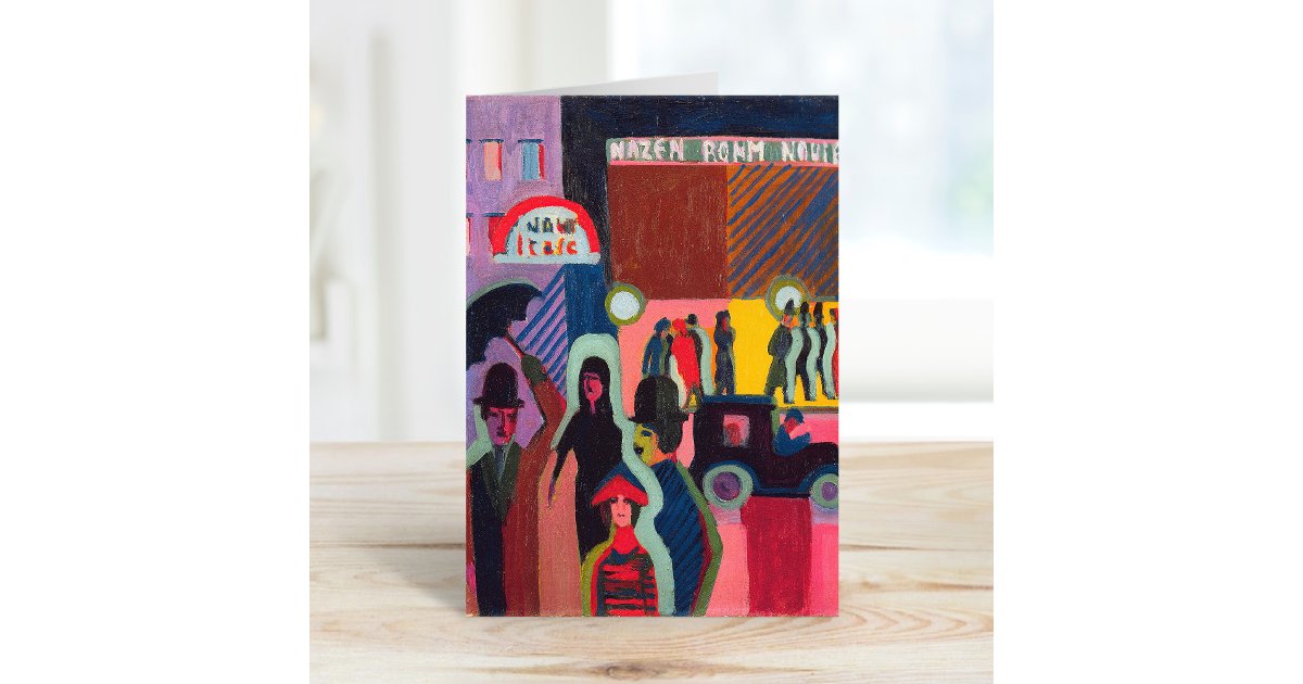 Store in the Rain | Ernst Ludwig Kirchner Card | Zazzle