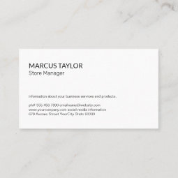 Store Manager | Food Delivery | Farmers Market Business Card | Zazzle